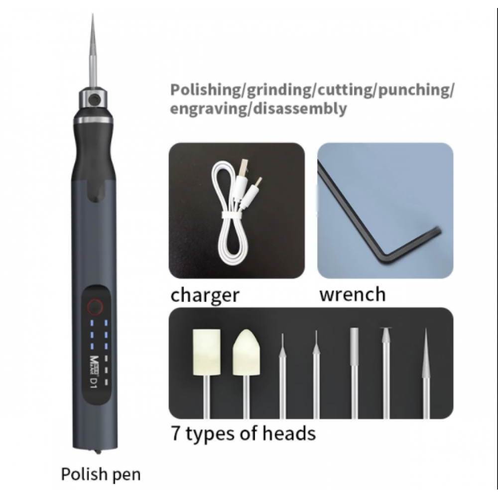 MaAnt D1 Intelligent Charging Polishing Grinding Pen - PFAT11